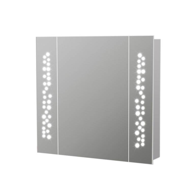 Ivy Bronx Imogen 65cm x 60cm Surface Mount Mirror Cabinet with LED Lighting | Wayfair.co.uk